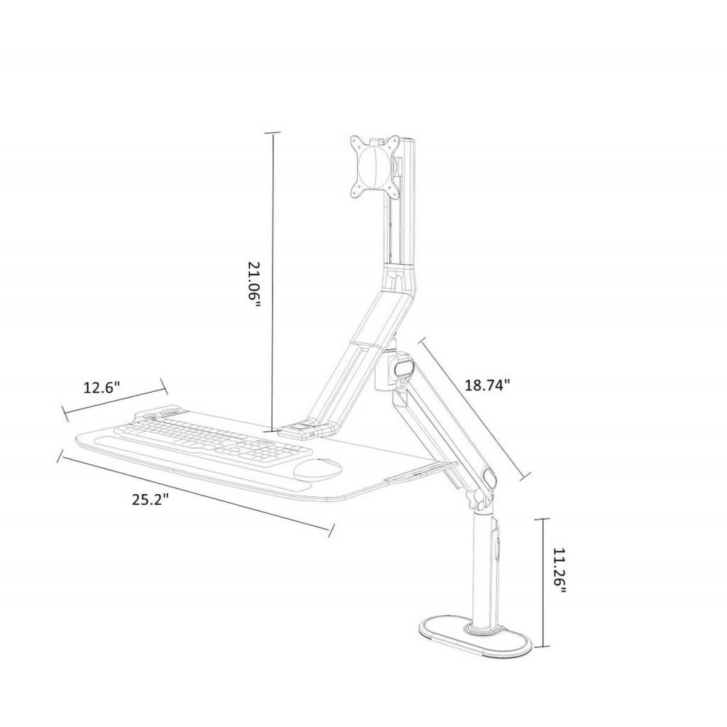 Easy to mount keyboard and monitor – Ergo HQ