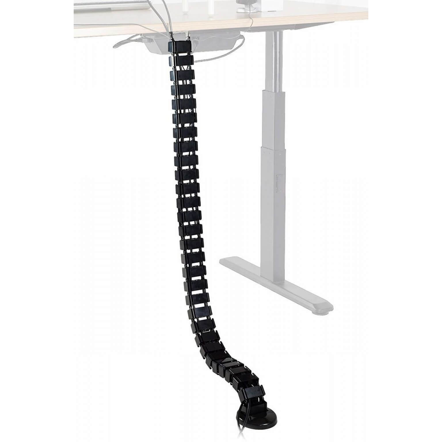 Vertebrae Spine Cable Management Kit Height Adjustable Desk Quad Entry ...